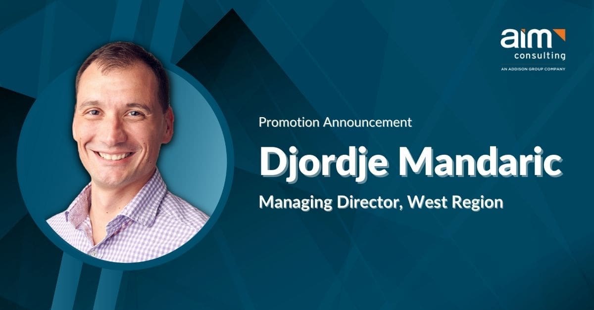 AIM Announces Djordje Mandaric as Managing Director for West Region